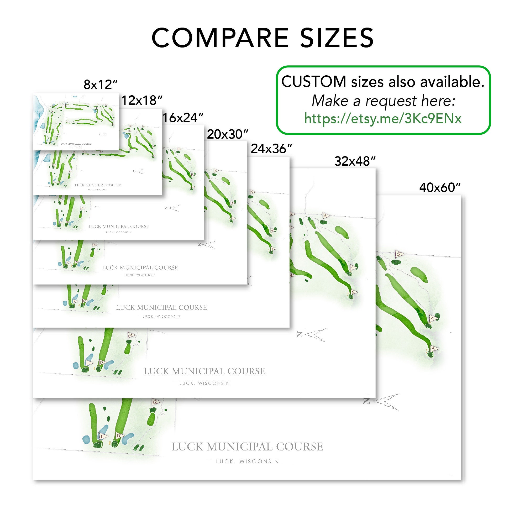 Luck Municipal Golf Club Course Map, Local Wisconsin Golf Course Layout ...