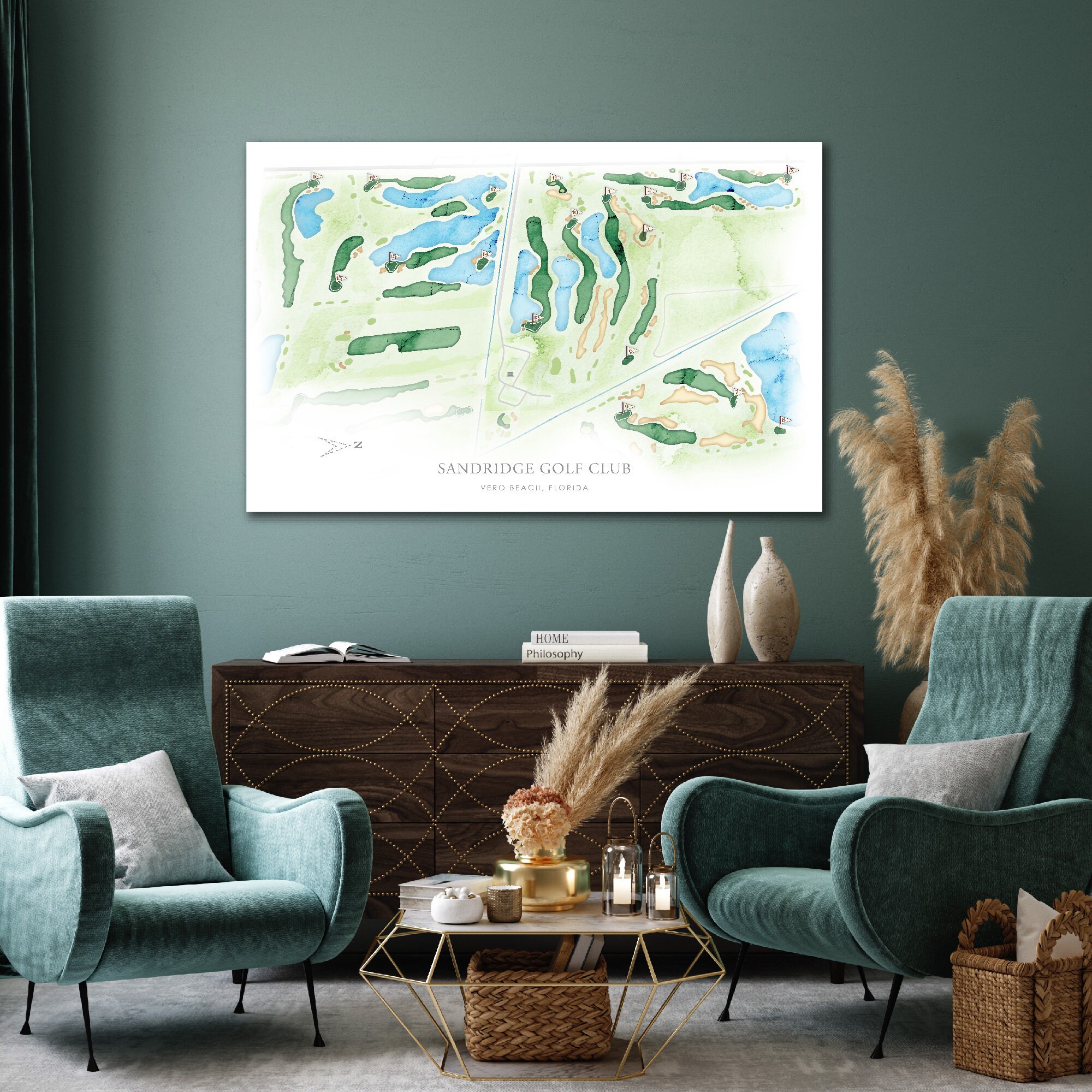 Sandridge Lakes Golf Course Map Layout of Course for Florida Golf ...
