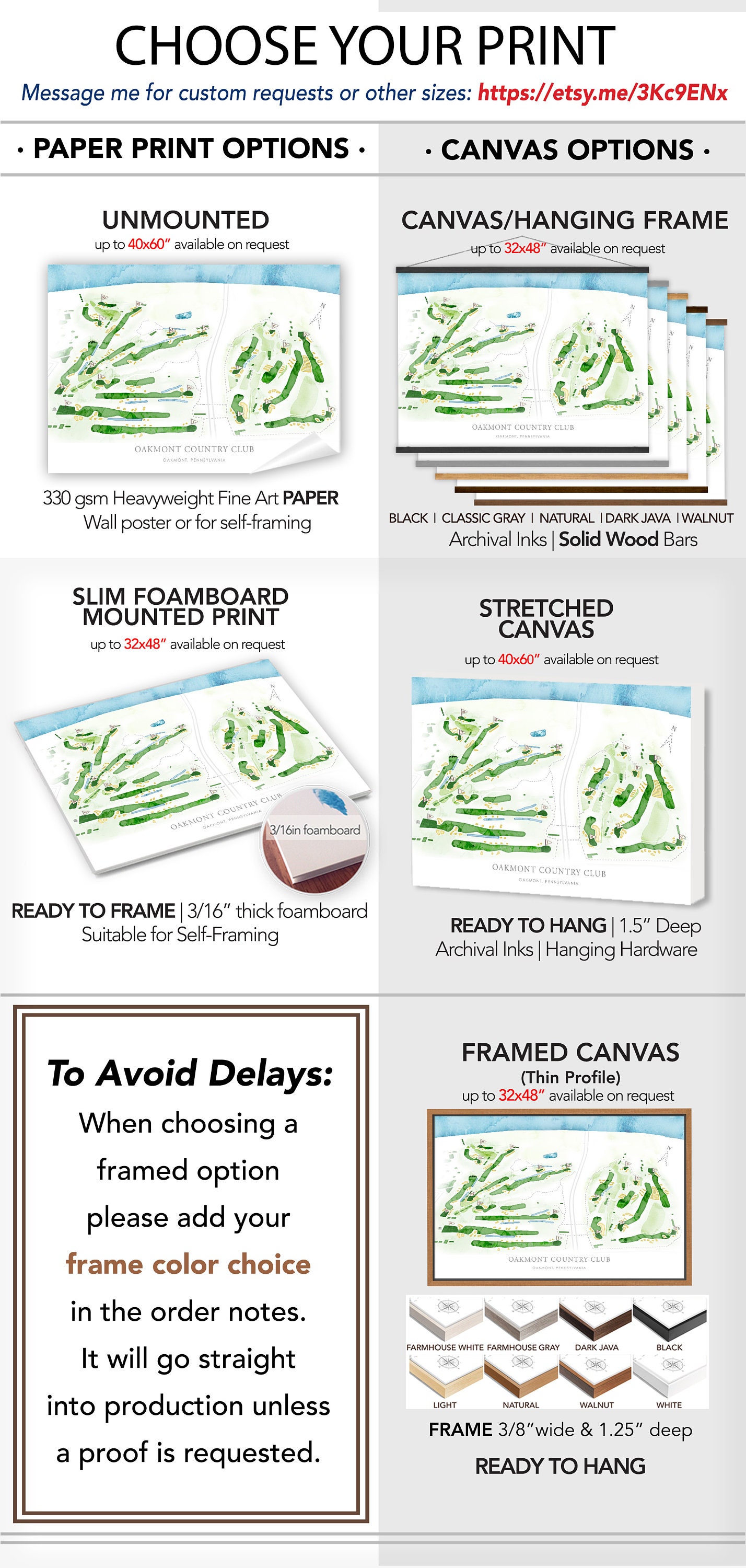 Oakmont Golf Course Map Print, Layout of PA Course for Golfer, Country ...