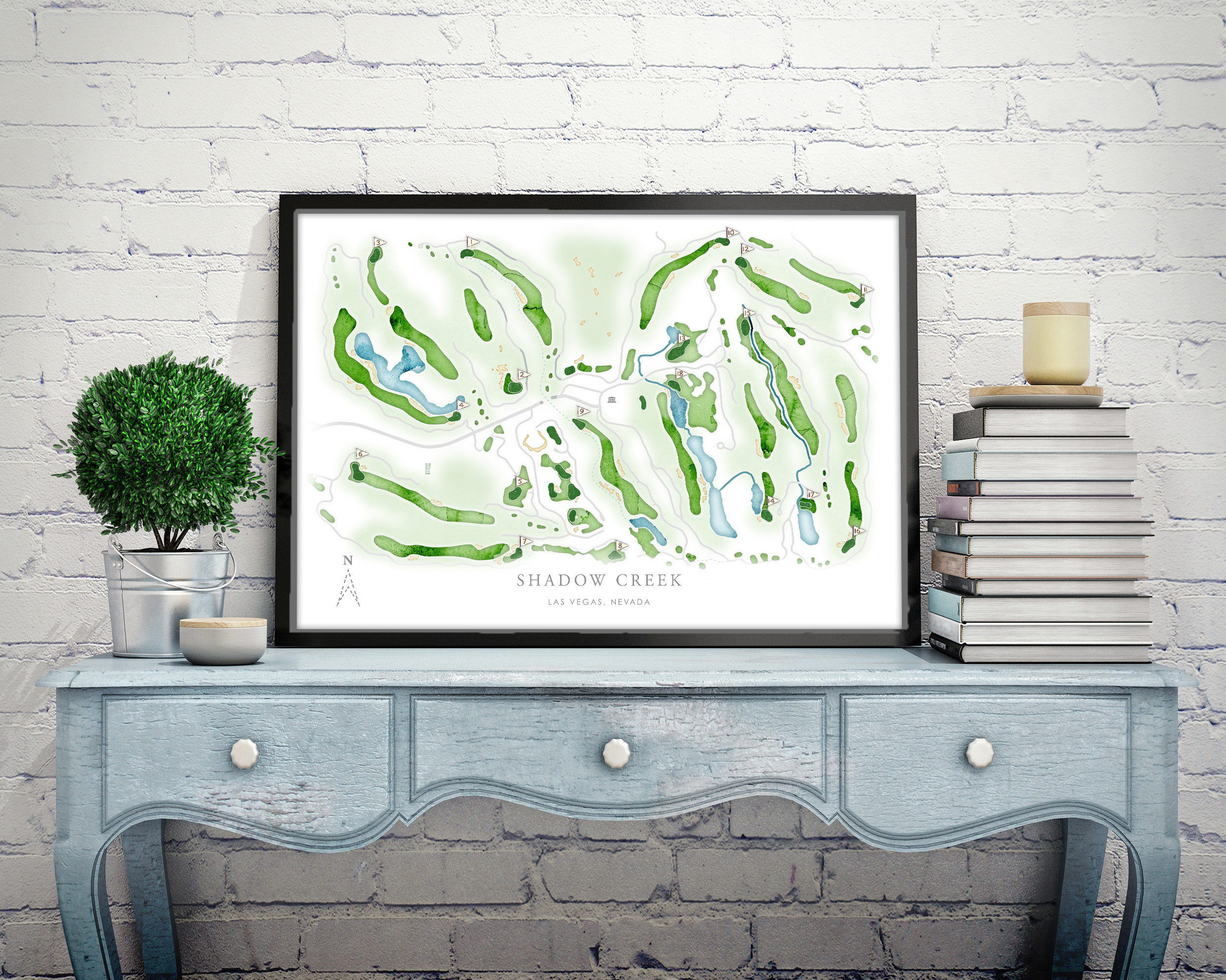 Shadow Creek Golf Course Map Layout of Course for Las Vegas Golfer, RV ...