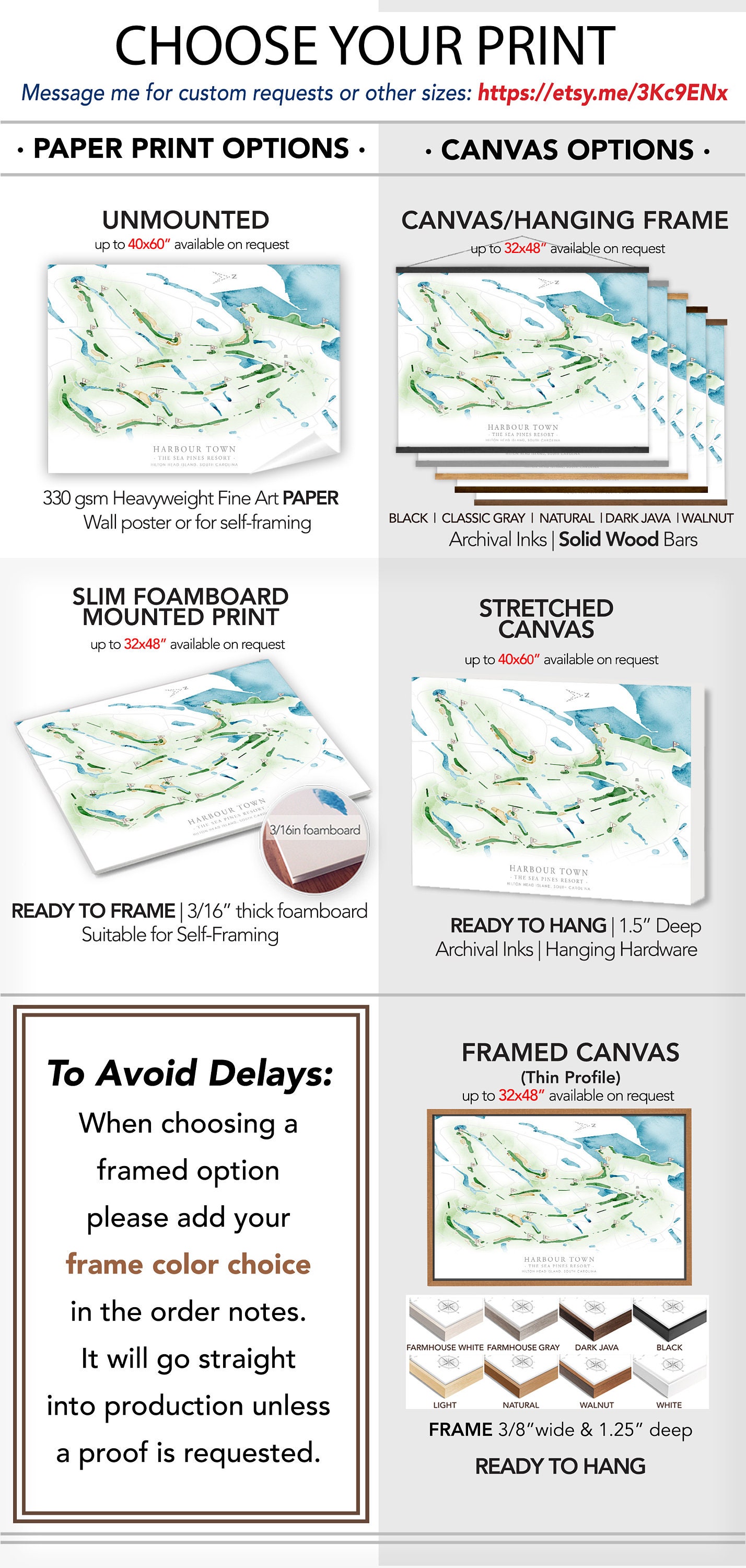 Harbour Town the Sea Pines Resort Golf Course Map Print or Canvas ...