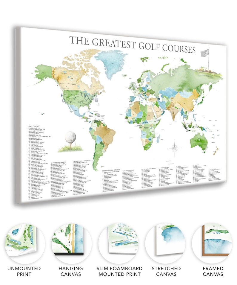 Top Golf Courses World Map, Best Golf in USA and Countries, Ultimate ...