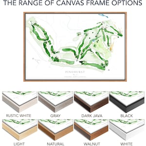 Pinehurst No.2 Golf Course Map Print, NC Golf Course Layout Print or ...