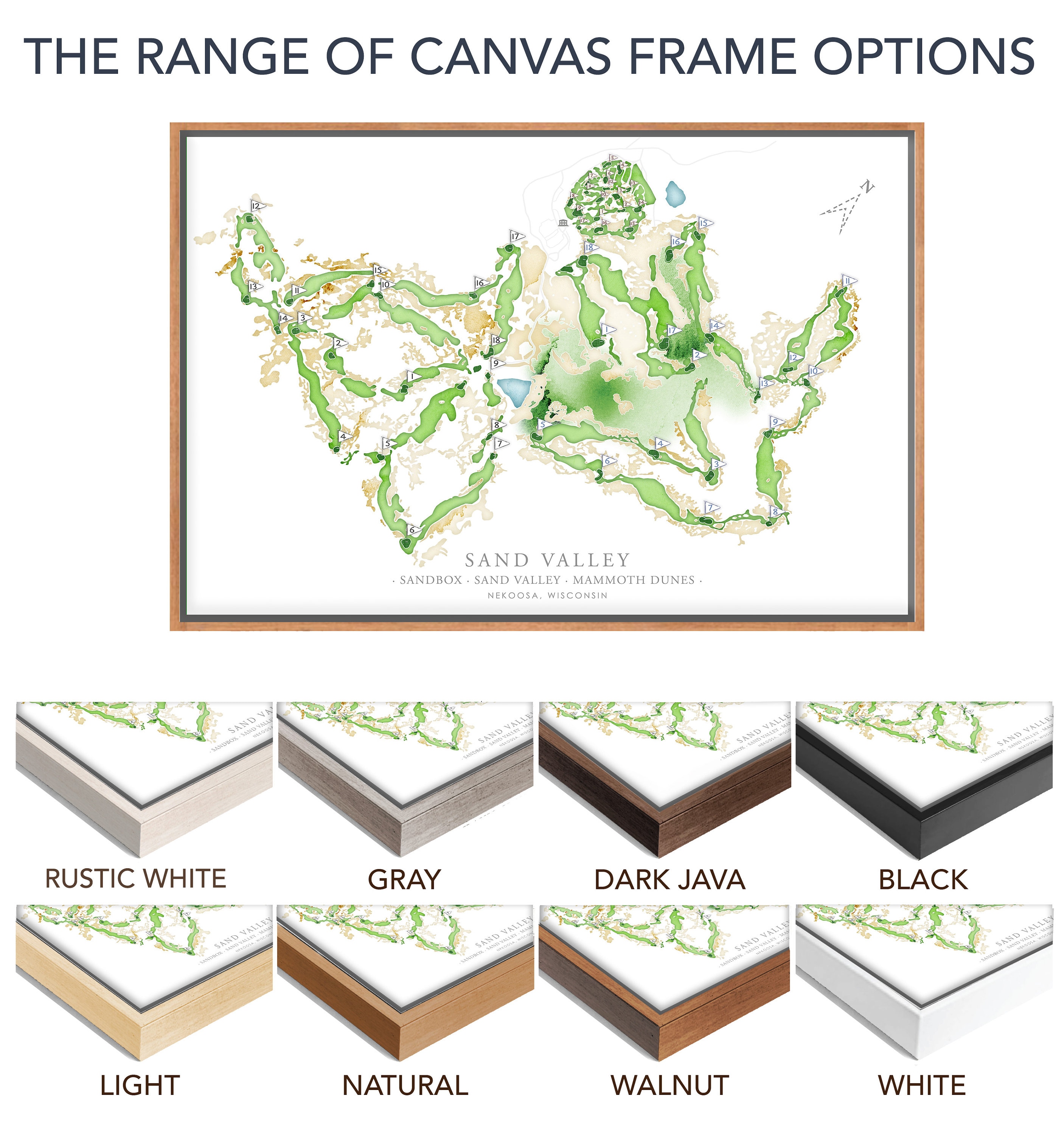 Sand Valley Golf Course Map, Mammoth Dunes, Sandbox Layout, Wisconsin ...