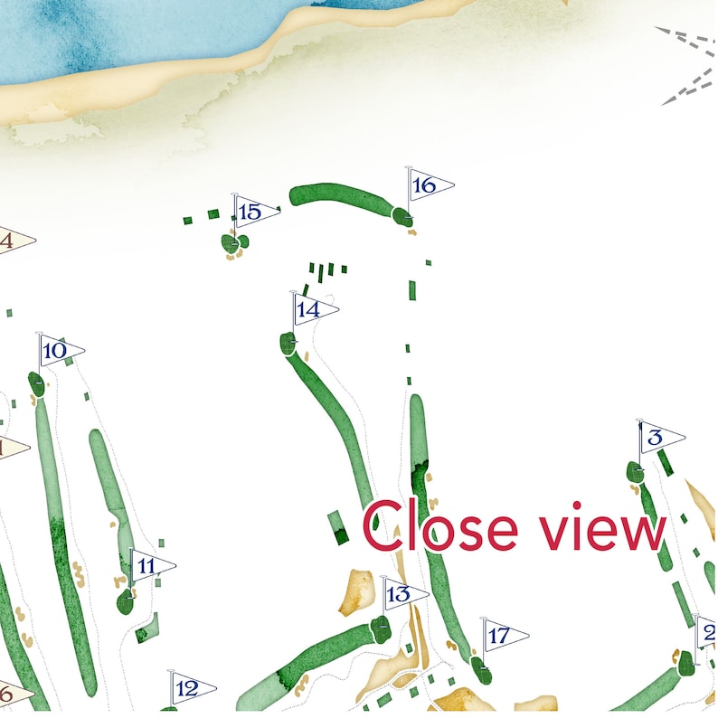 Torrey Pines Golf Course Map, North and South Courses, CA Golf Layout ...