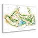 Augusta National Golf Course Map, Watercolor Style Print or Canvas of ...