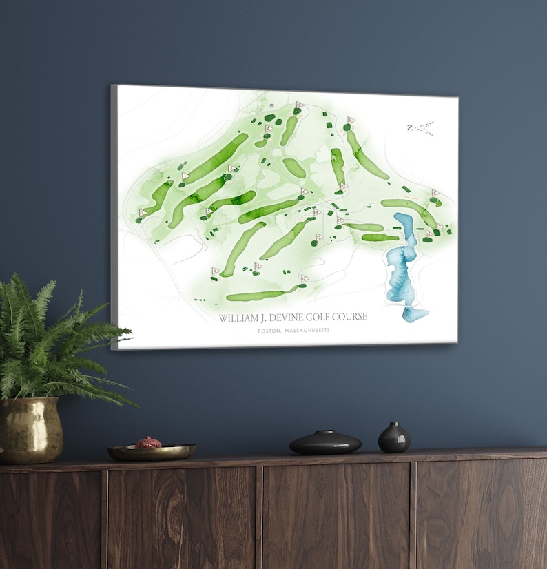 William J. Devine Golf Course Map, Layout Golf Course in MA Golfer ...