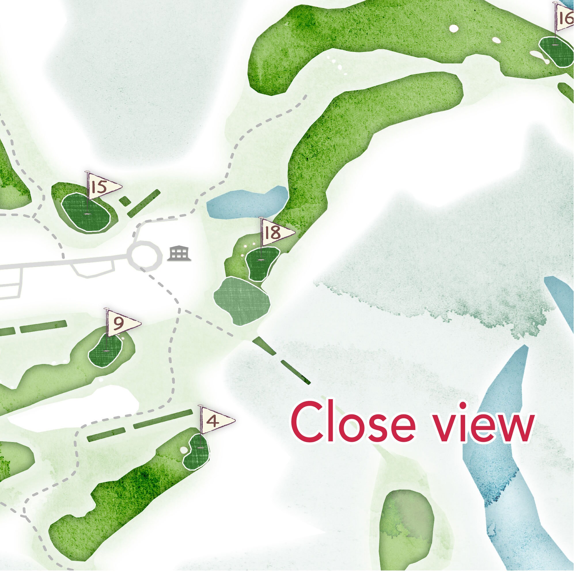 Secession Golf Course Map, SC Golf Club Layout Print, Framed Canvas ...