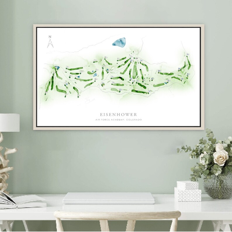 Eisenhower Academy Golf Course Map, US Air Force Colorado Layout of ...