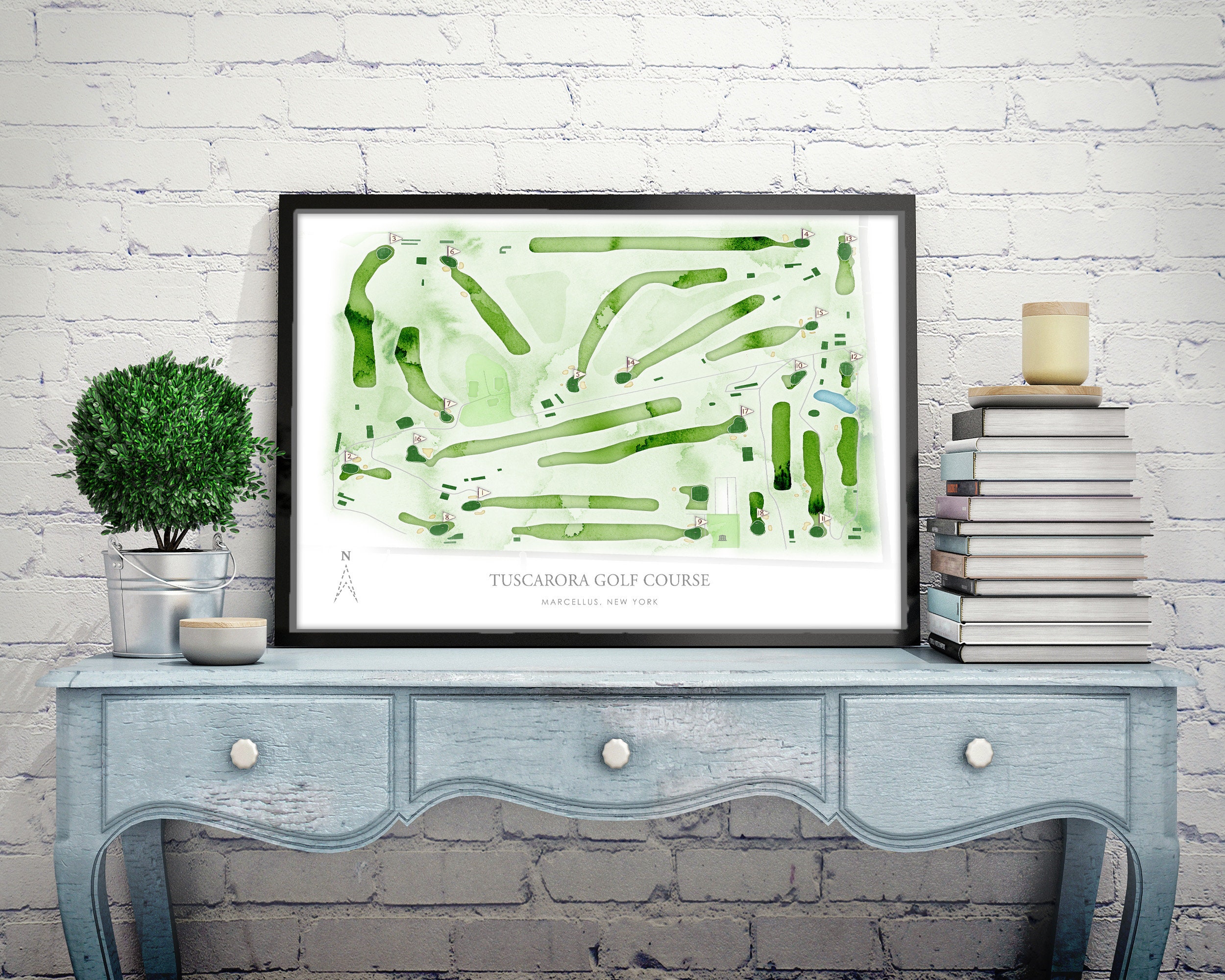 Tuscarora Golf Club Course Map, Local New York Golf Course Layout, NY ...