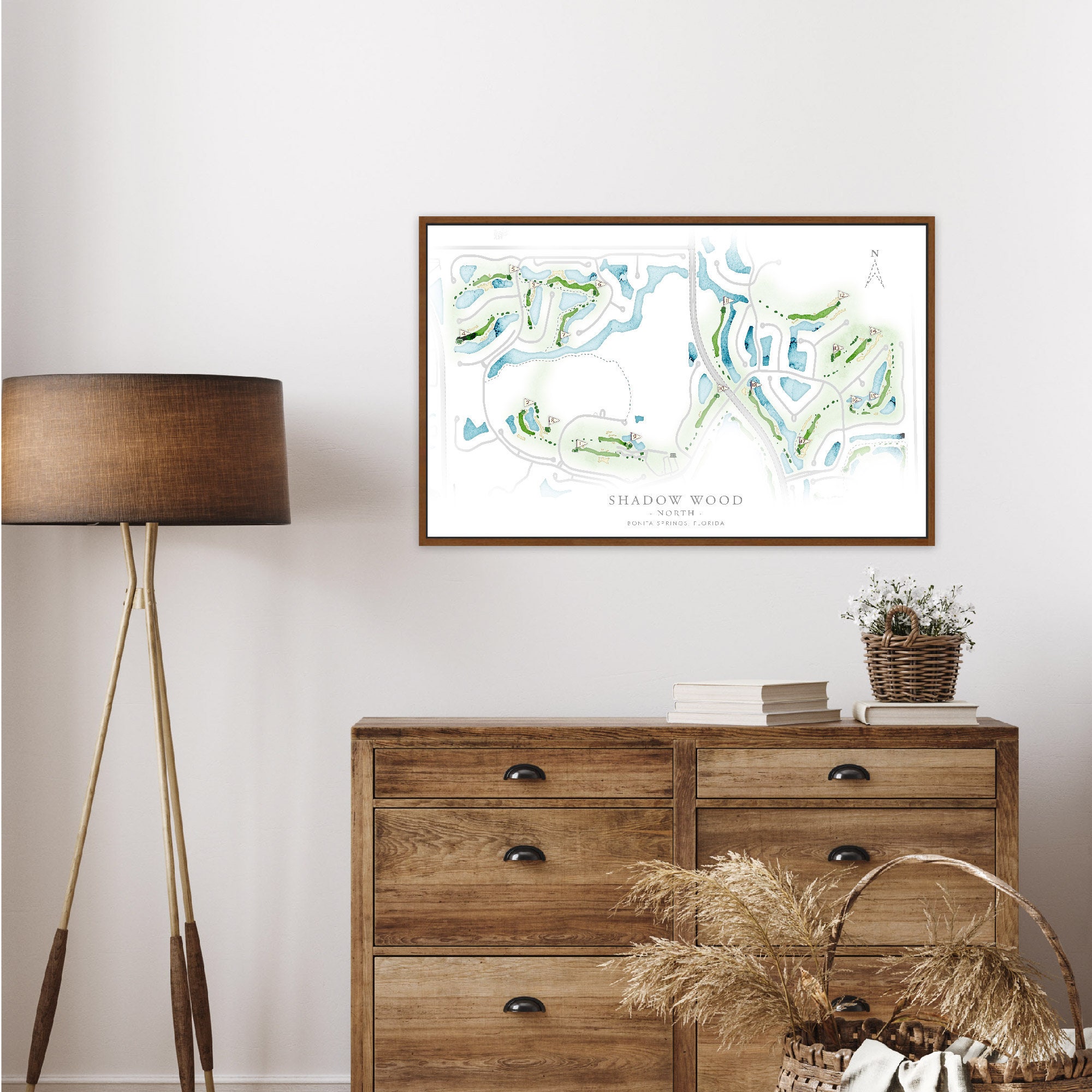 Shadow Wood Golf Course Map Layout of North Course, Florida Golfer ...