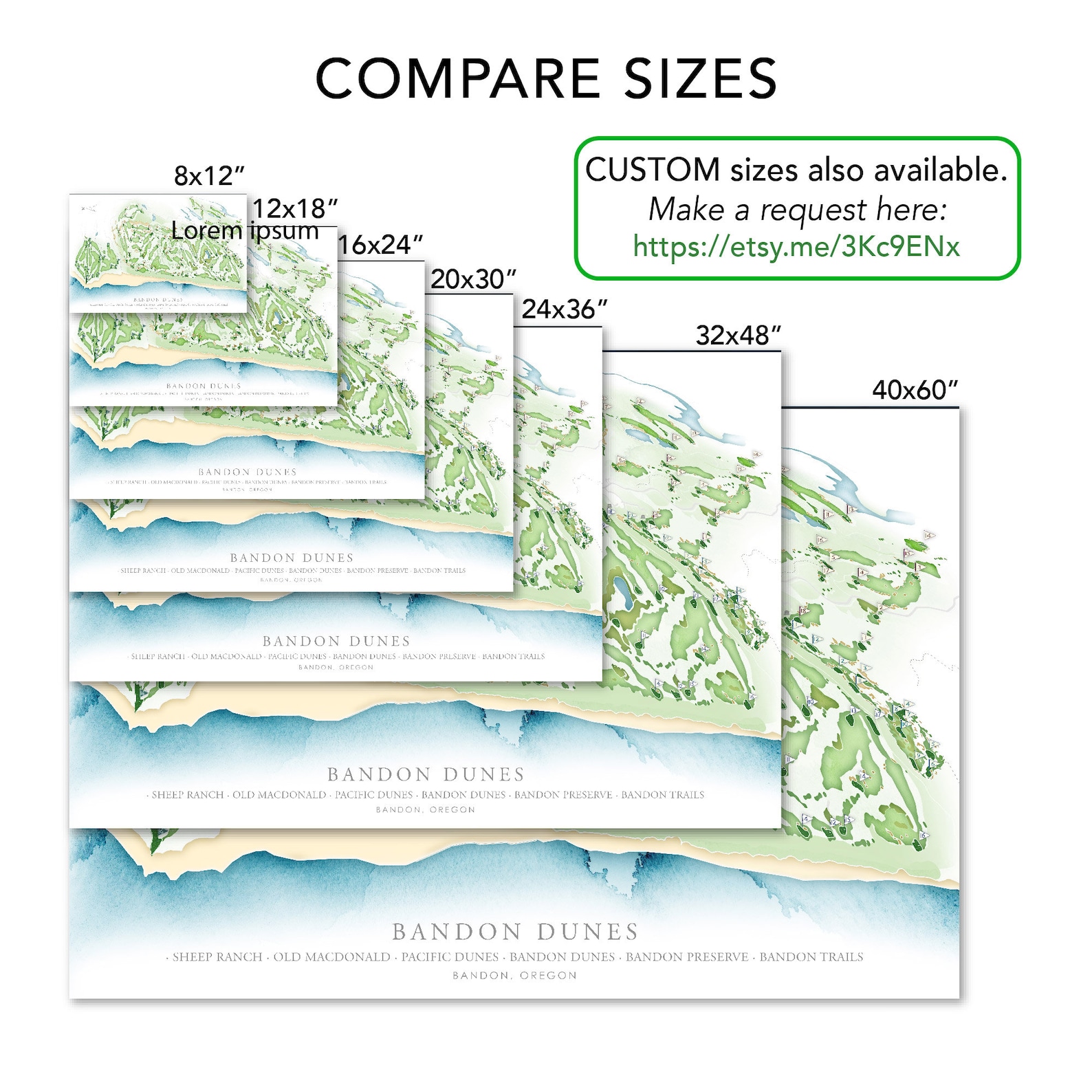 6 Bandon Dunes Golf Courses Map, Sheep Ranch,old Macdonald Pacific ...