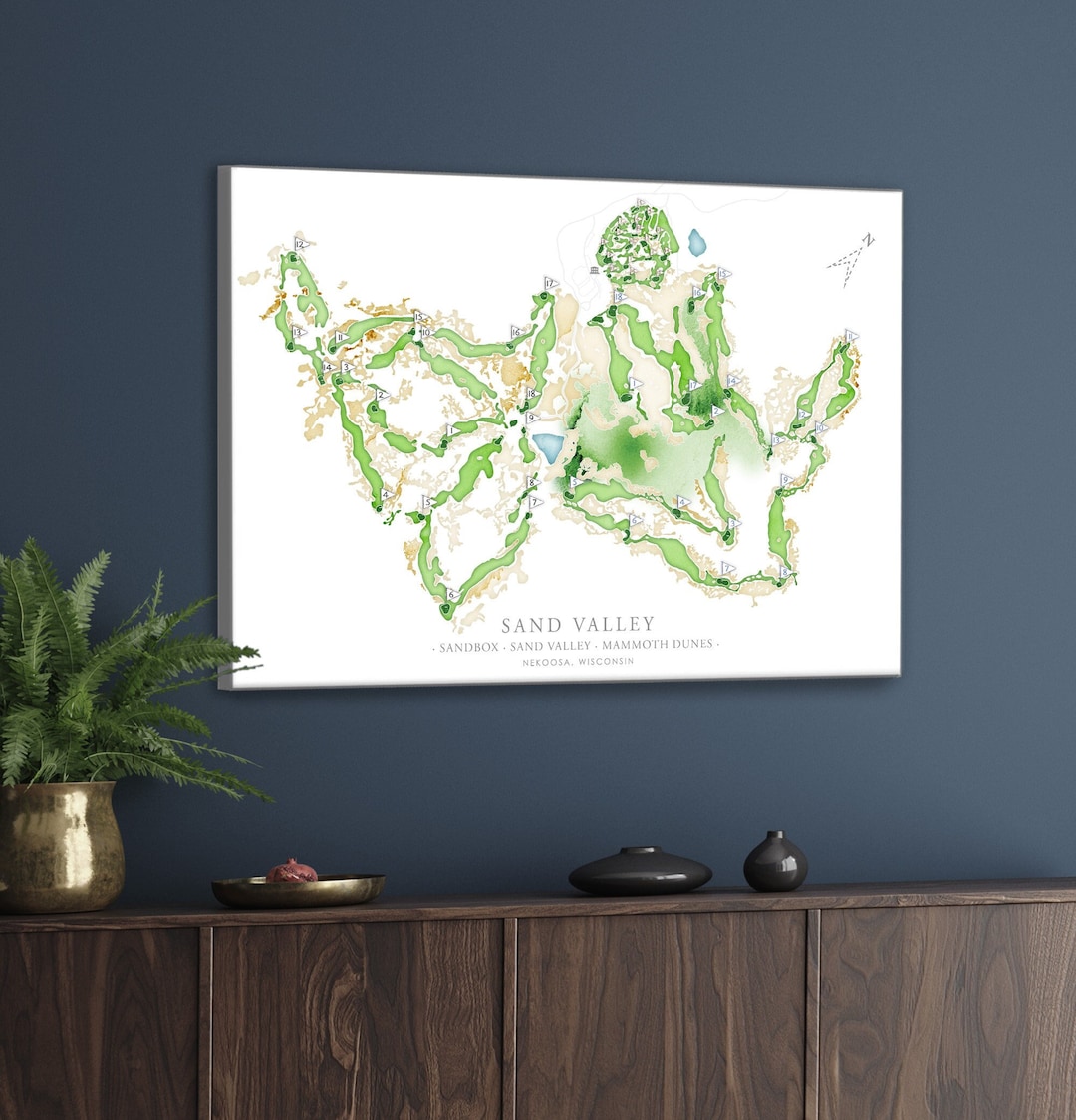 Sand Valley Golf Course Map, Mammoth Dunes, Sandbox Layout, Wisconsin ...