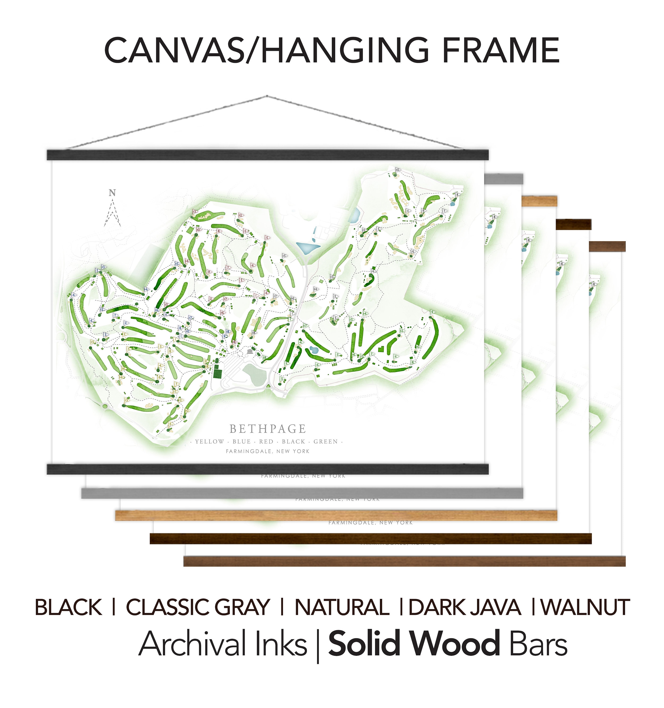 Bethpage State Park Golf Course Map, Layout of All 5 Courses, Long ...