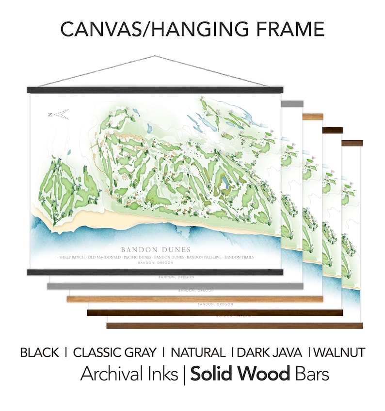 6 Bandon Dunes Golf Courses Map, Sheep Ranch,old Macdonald Pacific ...