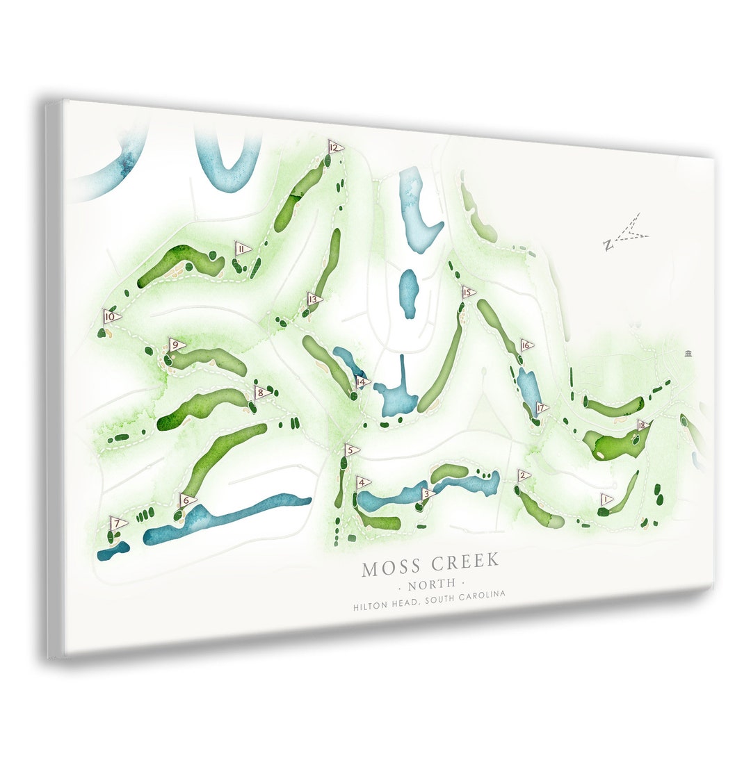 Moss Creek Golf Course Map, South Carolina Golf Course Layout, Sport ...