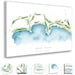 Pebble Beach Golf Course Map, Watercolor Style Golf Layout of Course ...