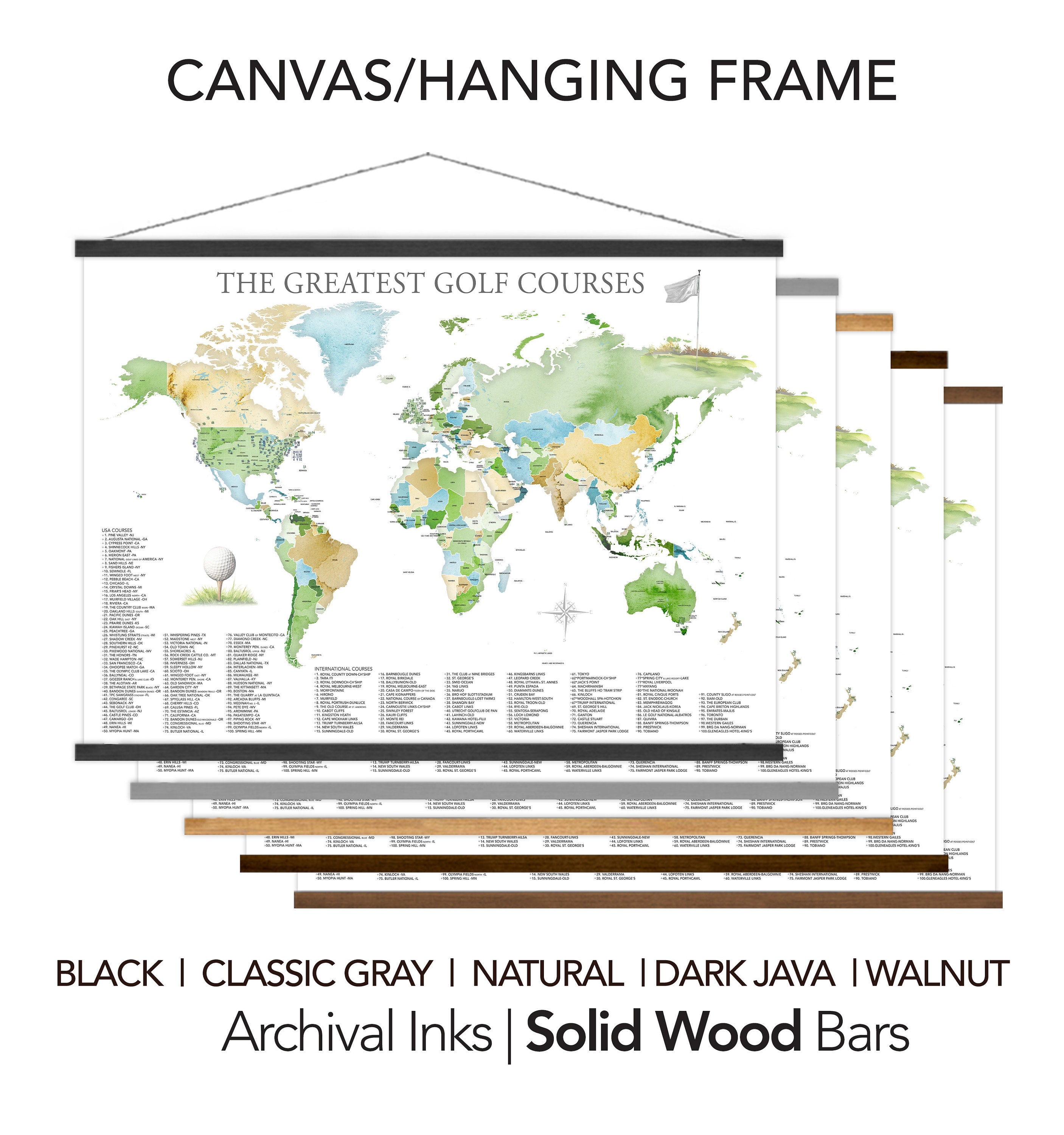 Top Golf Courses World Map, Best Golf in USA and Countries, Ultimate ...
