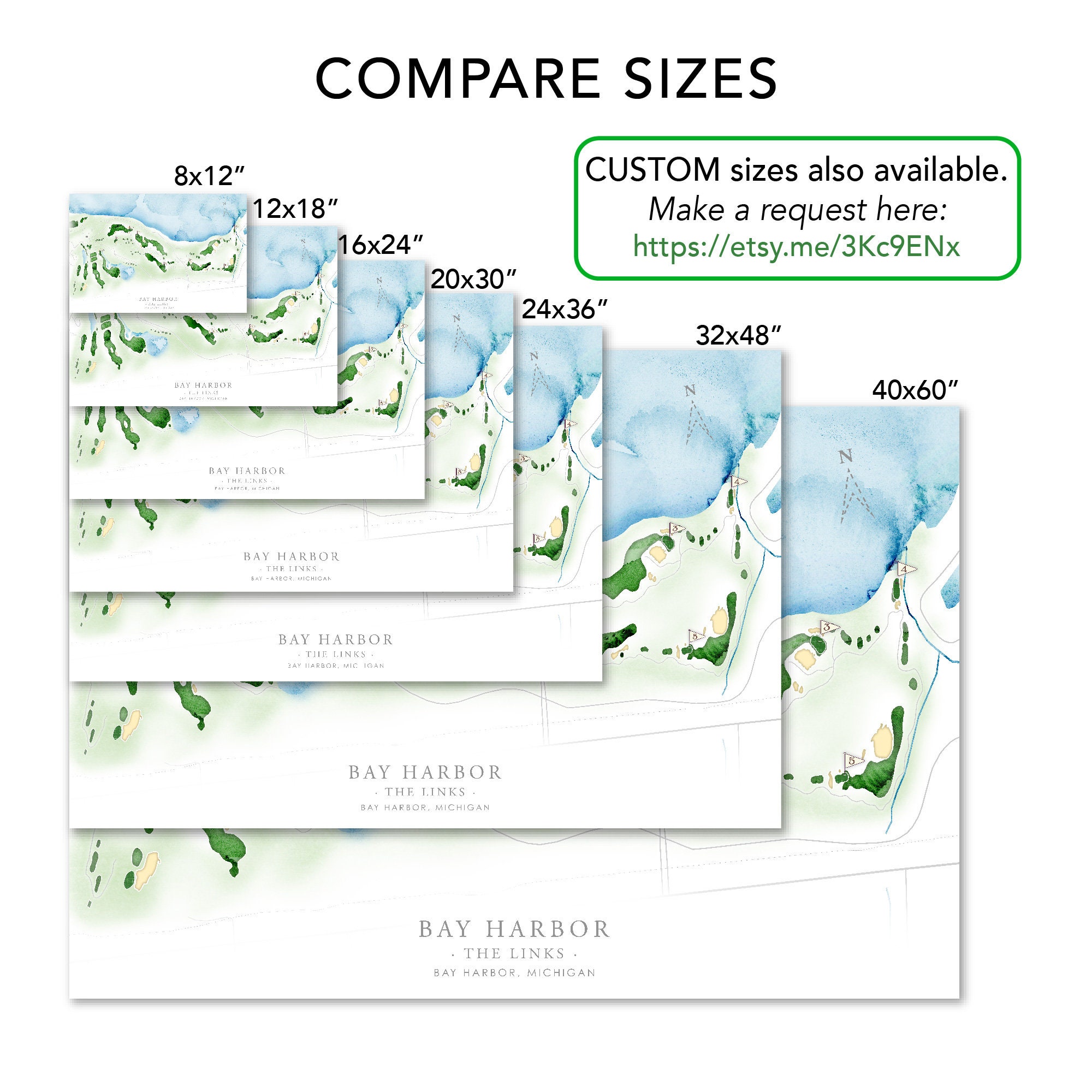 Bay Harbor Golf Course Map, Michigan the Links Layout Golf Course ...
