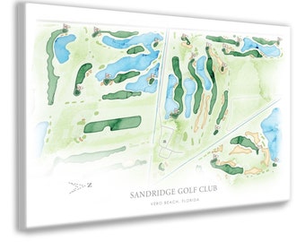 Las Vegas Paiute Golf Resort Nevada Golf Course Map - Etsy