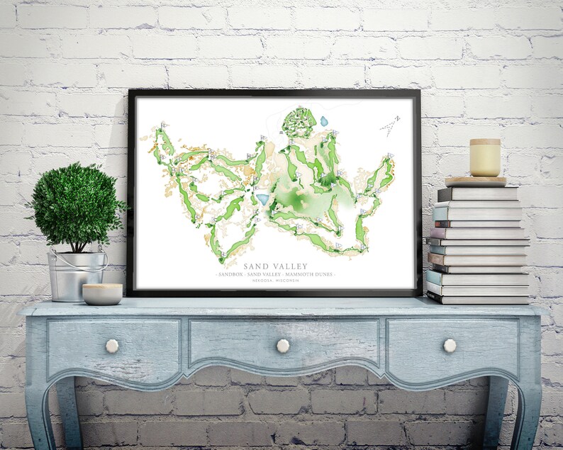 Sand Valley Golf Course Map, Mammoth Dunes, Sandbox Layout, Wisconsin ...