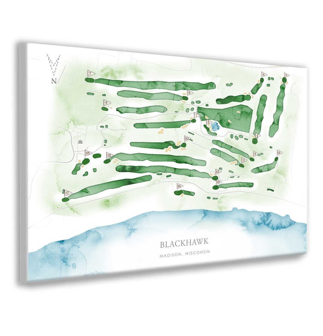 Blackhawk Golf Course Map, Layout Golf Course in Wisconsin ...