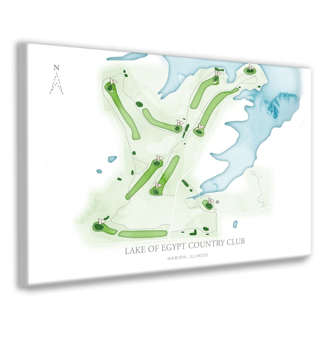Lake of Egypt Country Club Golf Course Map, Layout of Fairways ...