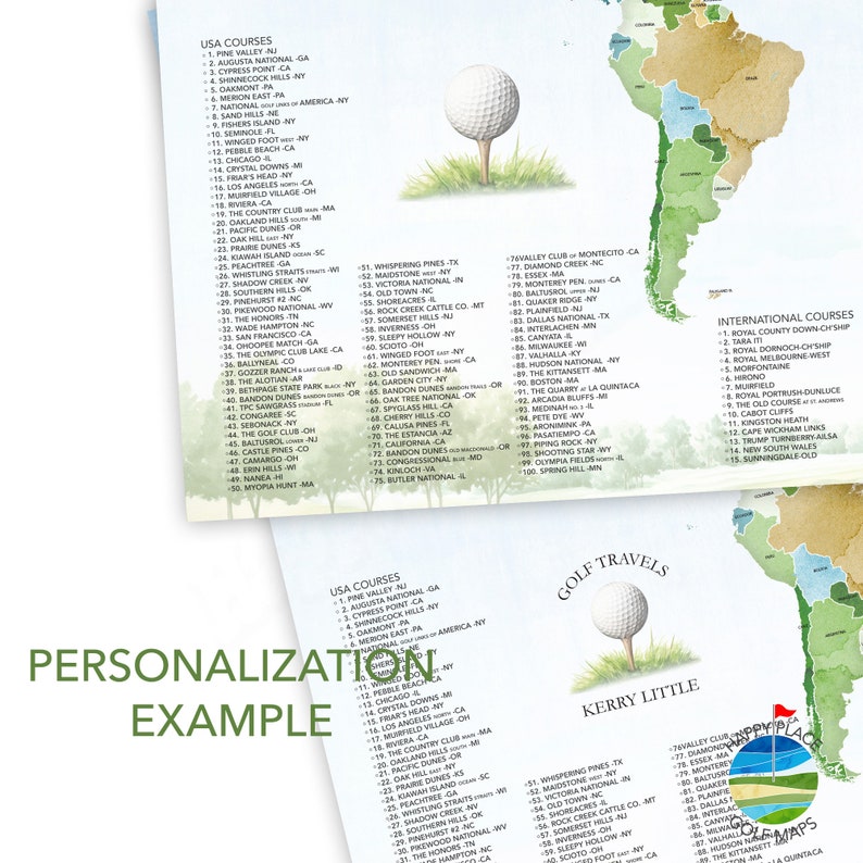 Top Golf Courses World Map, Best Golf in USA and Countries, Ultimate ...