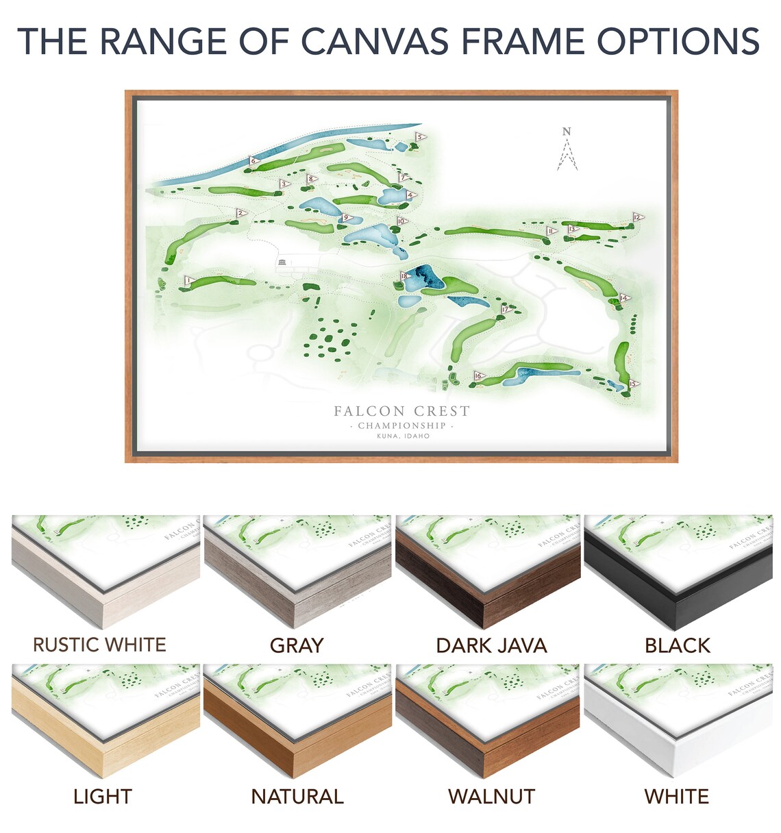Falcon Crest Golf Course Map Championship Course ID Golf - Etsy