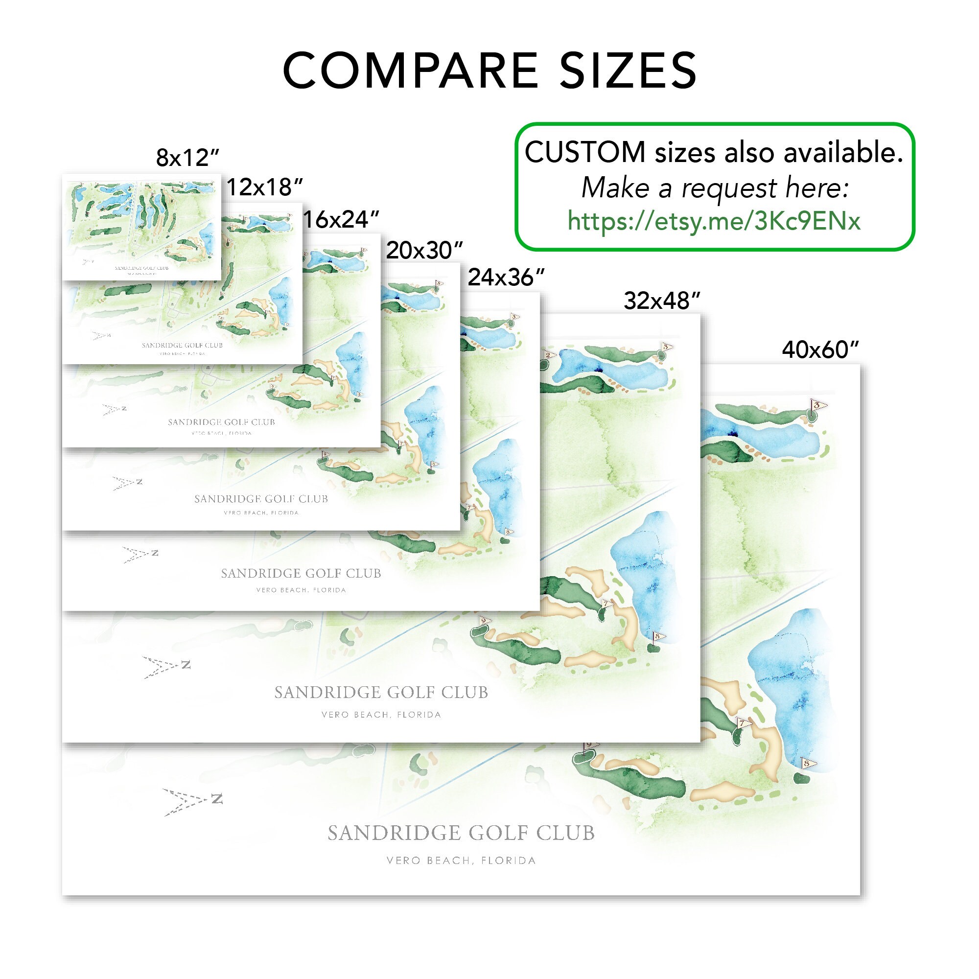 Sandridge Lakes Golf Course Map Layout of Course for Florida Golf ...