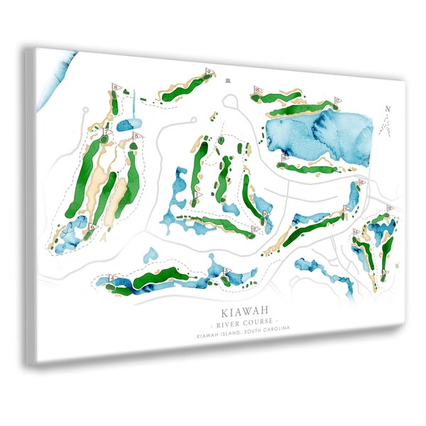 Golf Course Layout Print - Etsy