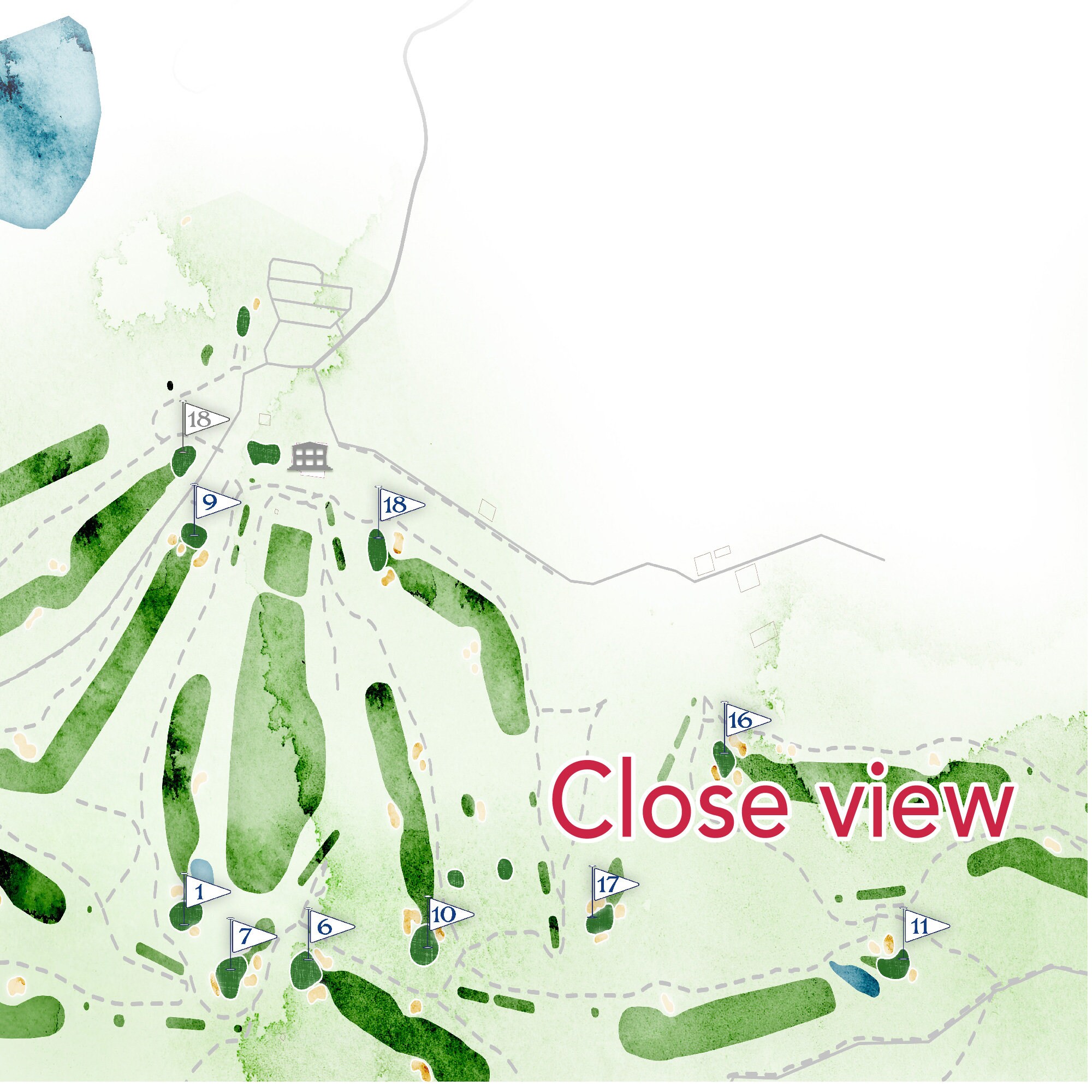 Eisenhower Academy Golf Course Map, US Air Force Colorado Layout of ...