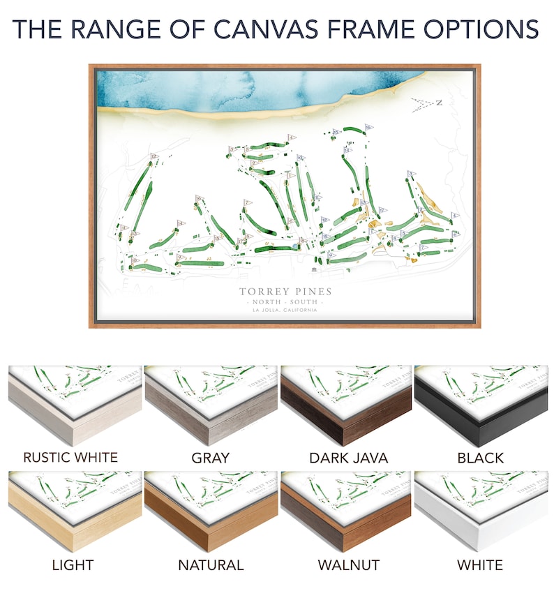 Torrey Pines Golf Course Map, North and South Courses, CA Golf Layout ...