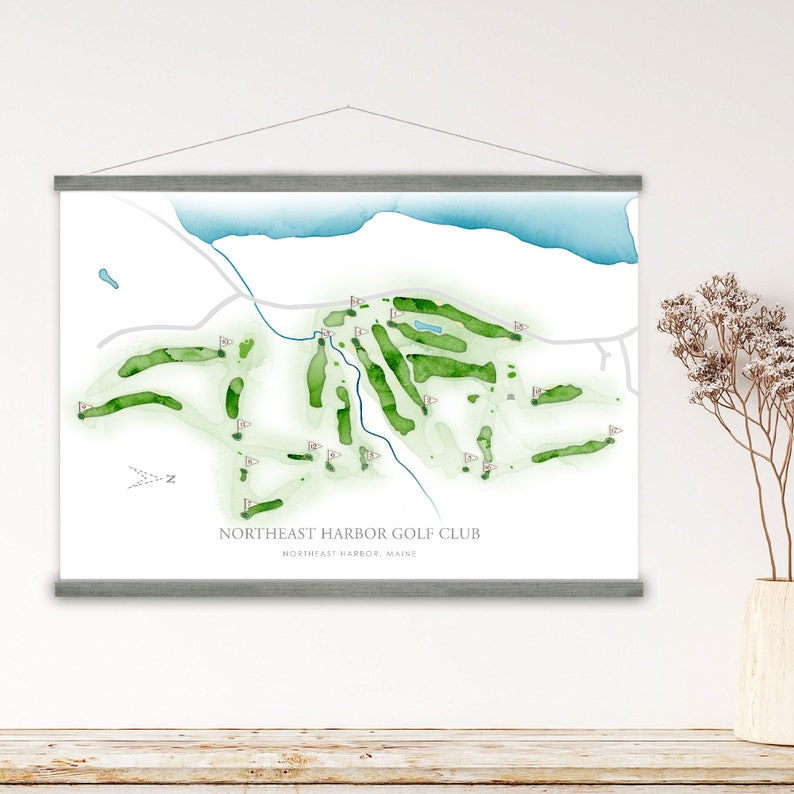 Northeast Harbor Golf Course Map Layout of Course for Maine Golfer ...