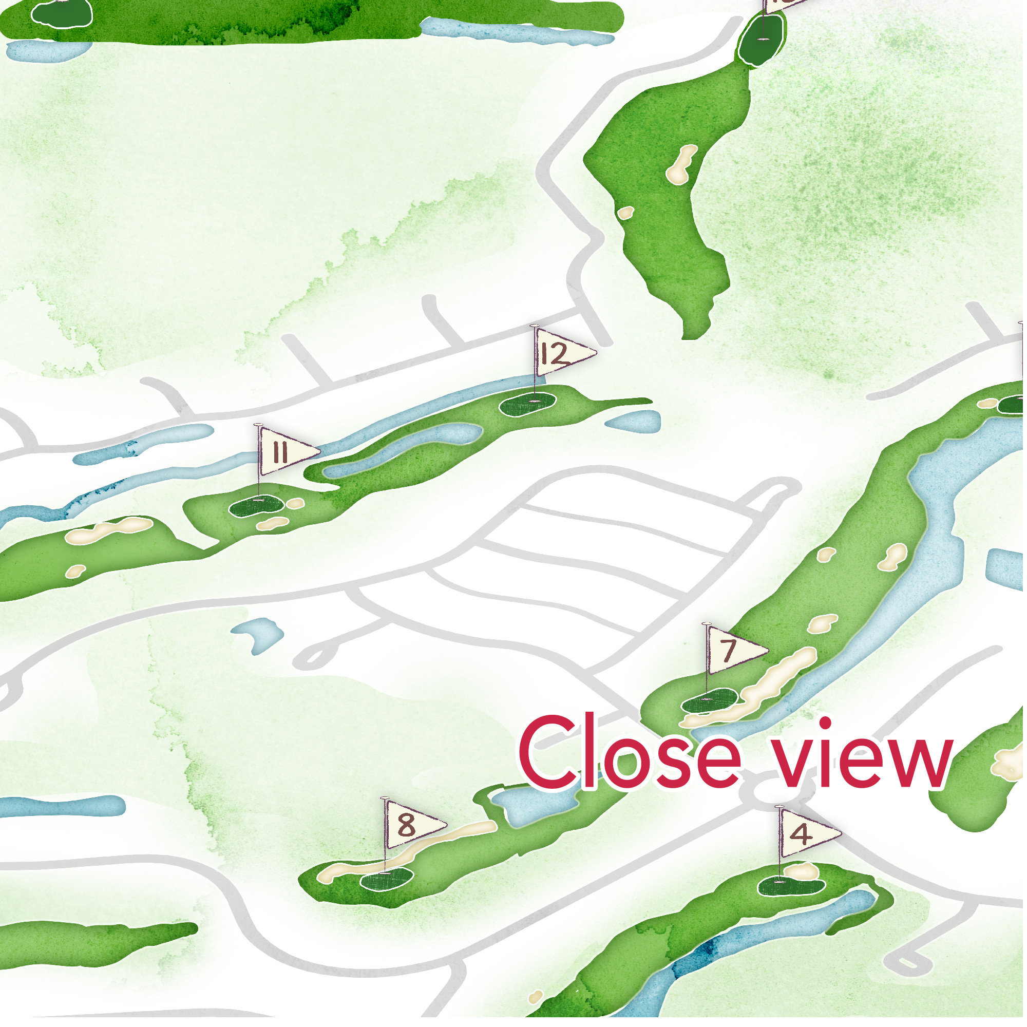 Compass Pointe Golf Course Layout of Course for NC Golfer, Entryway ...