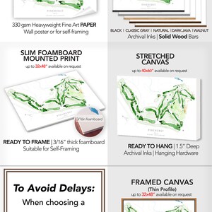 Pinehurst No.2 Golf Course Map Print, NC Golf Course Layout Print or ...