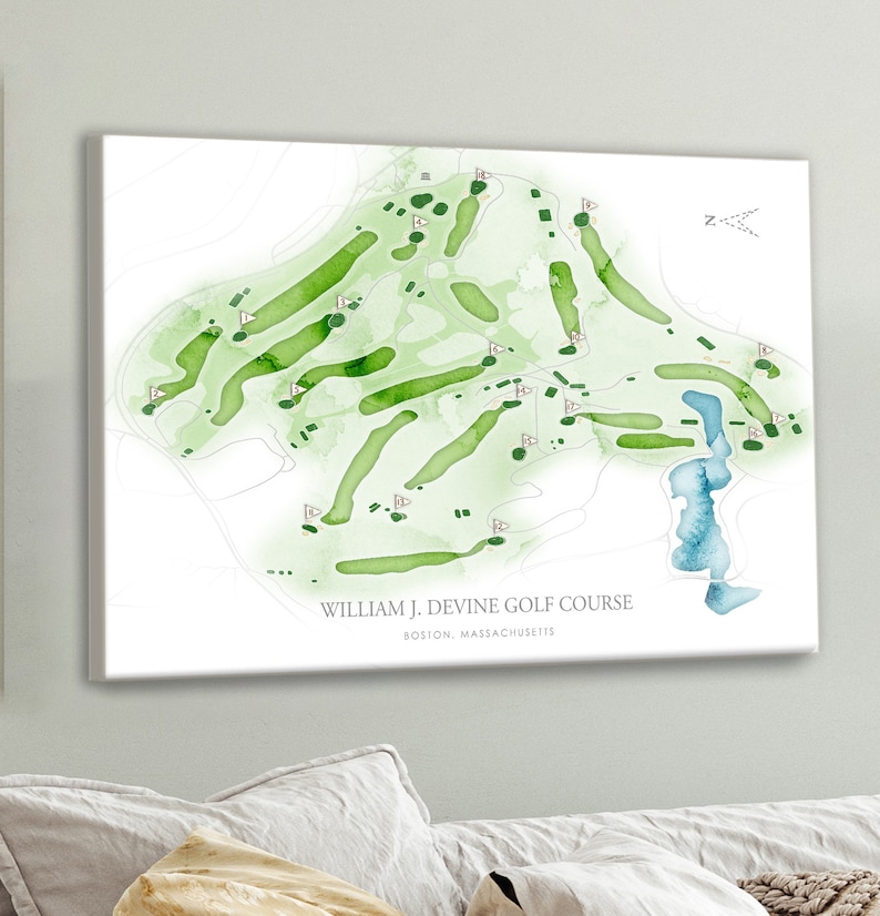 William J. Devine Golf Course Map, Layout Golf Course in MA Golfer ...