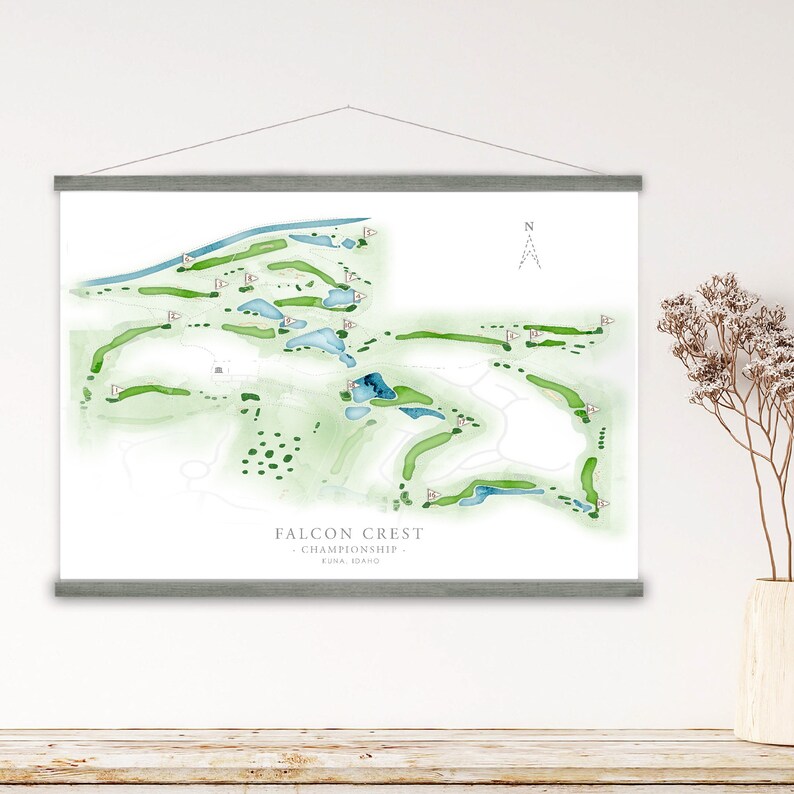 Falcon Crest Golf Course Map, Championship Course ID Golf Layout ...