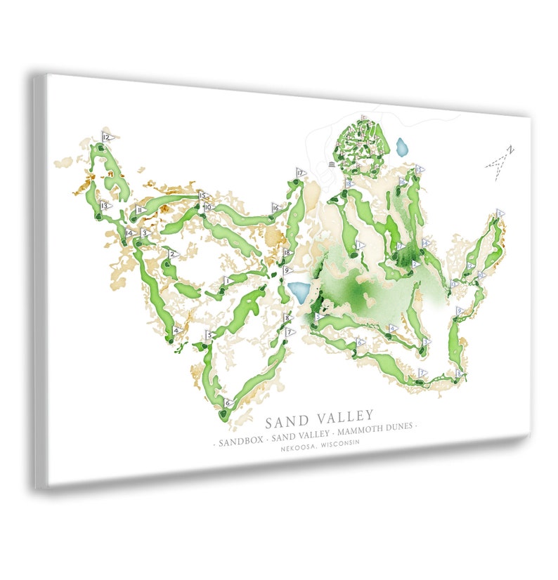Sand Valley Golf Course Map, Mammoth Dunes, Sandbox Layout, Wisconsin ...