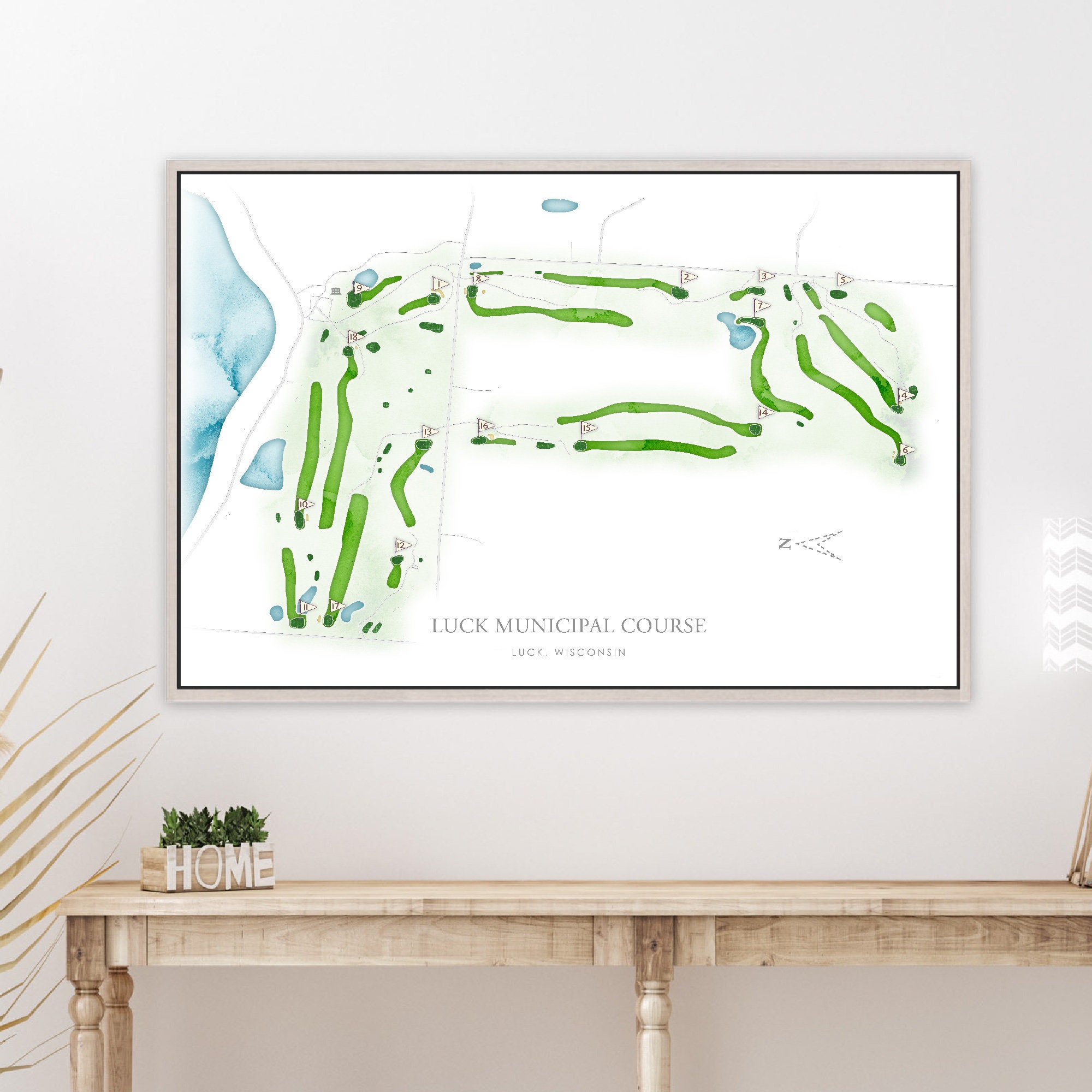 Luck Municipal Golf Club Course Map, Local Wisconsin Golf Course Layout ...