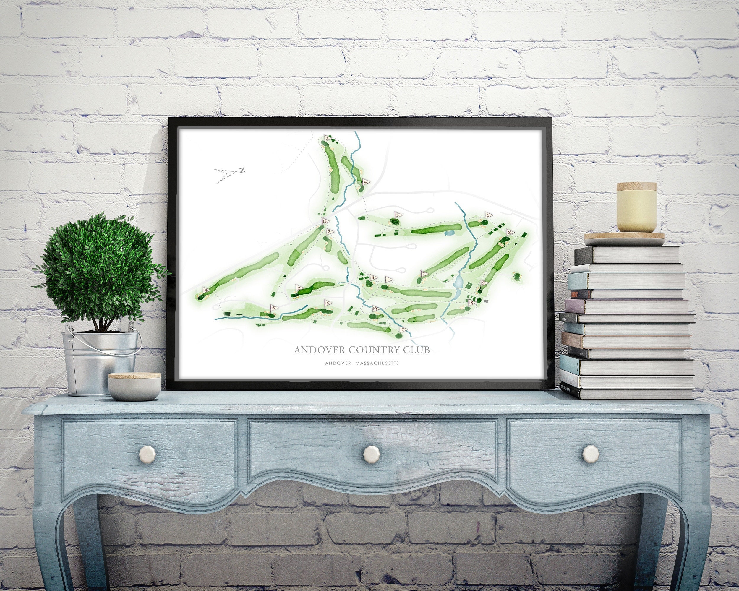 Andover Country Club Golf Course Map, Golf Map Course Layout, Fairways ...