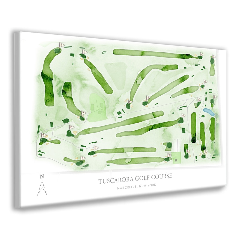 Tuscarora Golf Club Course Map, Local New York Golf Course Layout, NY ...