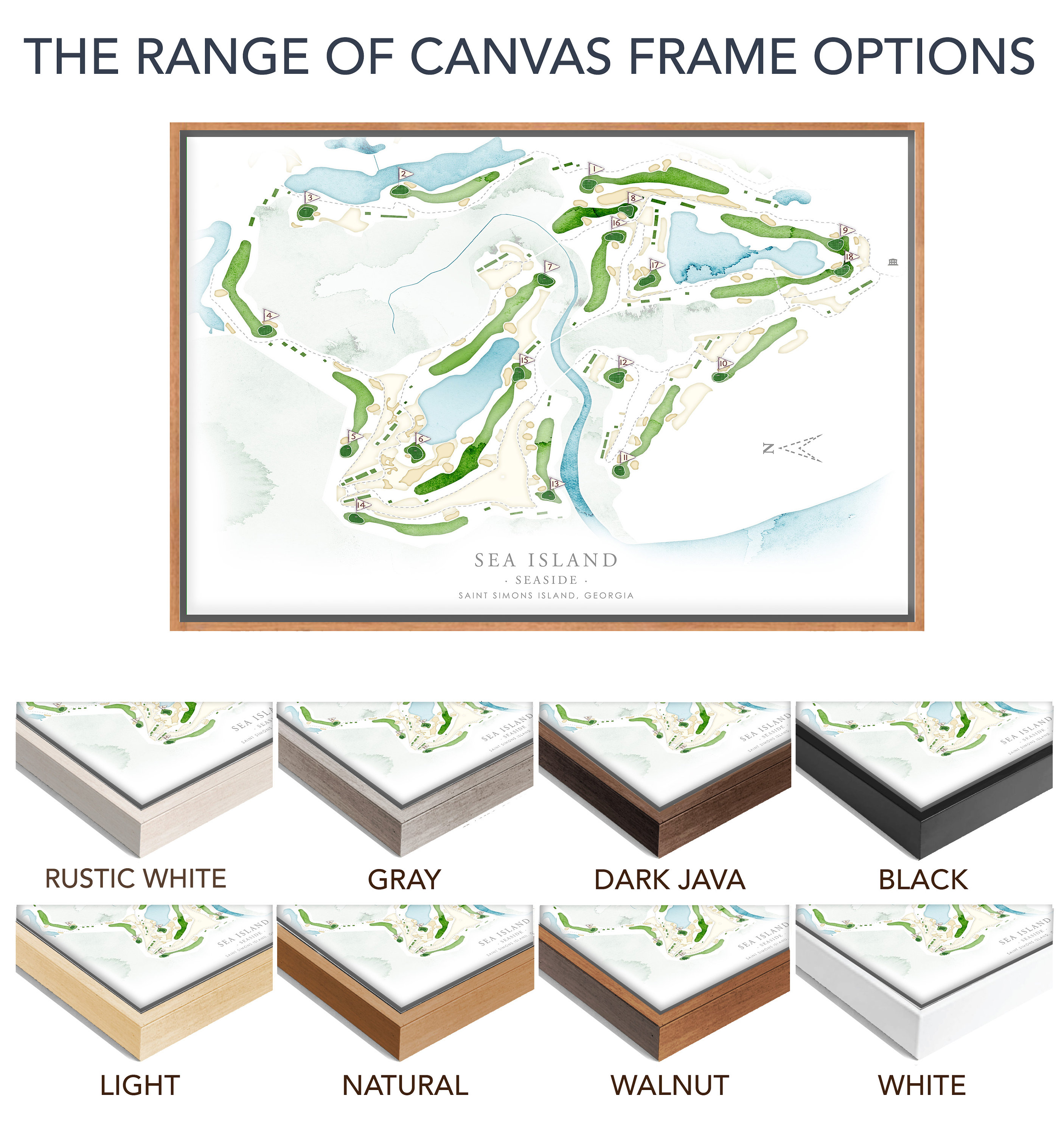 Seaside Golf Course Map, Sea Island Georgia Layout Golf Course ...