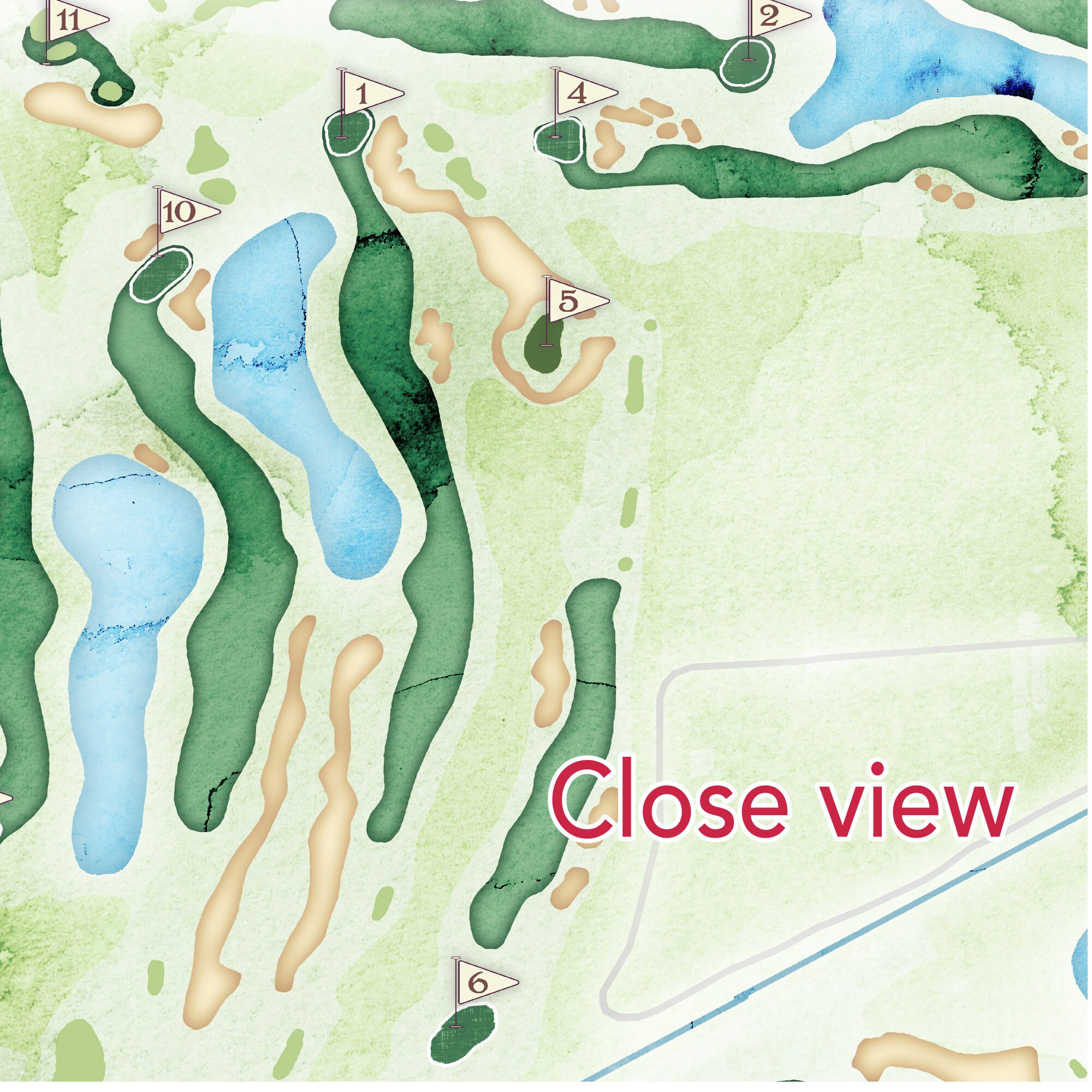 Sandridge Lakes Golf Course Map Layout of Course for Florida Golf ...