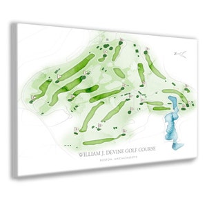 William J. Devine Golf Course Map, Layout Golf Course in MA Golfer ...