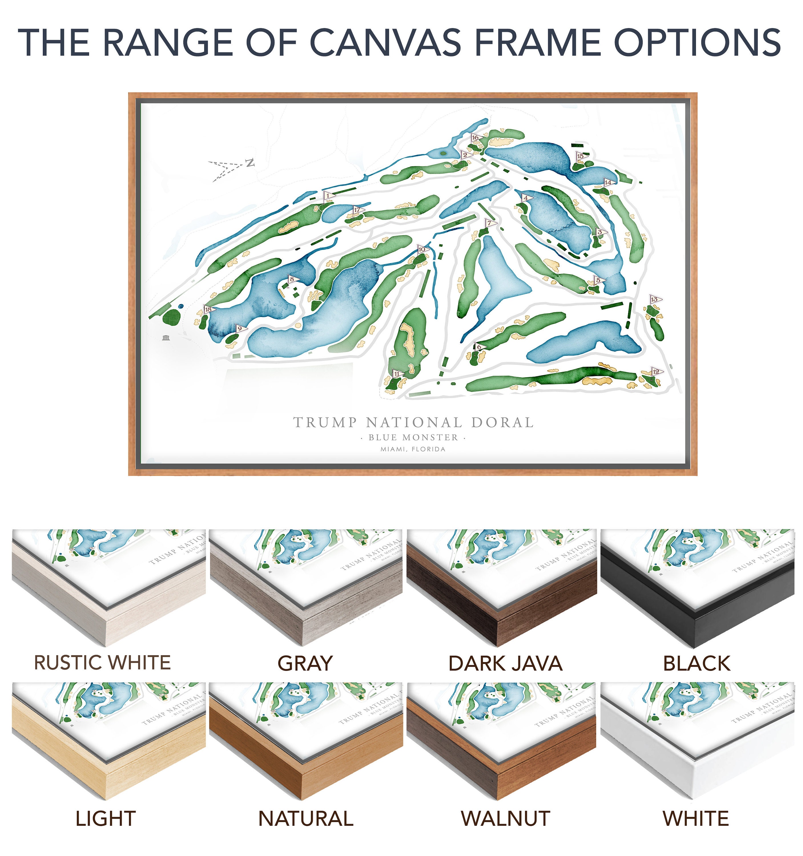 Trump National Doral Golf Course Map, Blue Monster Course Layout ...