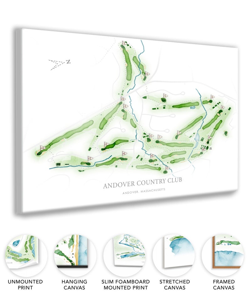 Andover Country Club Golf Course Map, Golf Map Course Layout, Fairways ...