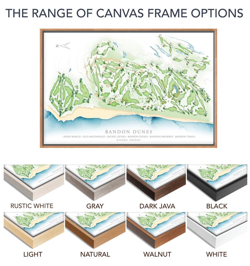 6 Bandon Dunes Golf Courses Map, Sheep Ranch,old Macdonald Pacific ...