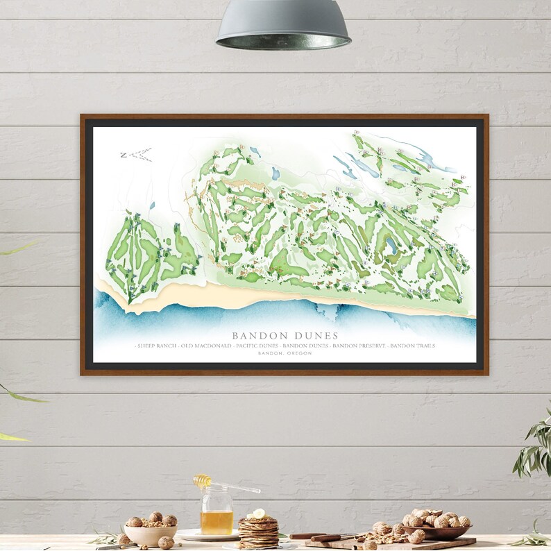 6 Bandon Dunes Golf Courses Map, Sheep Ranch,old Macdonald Pacific ...