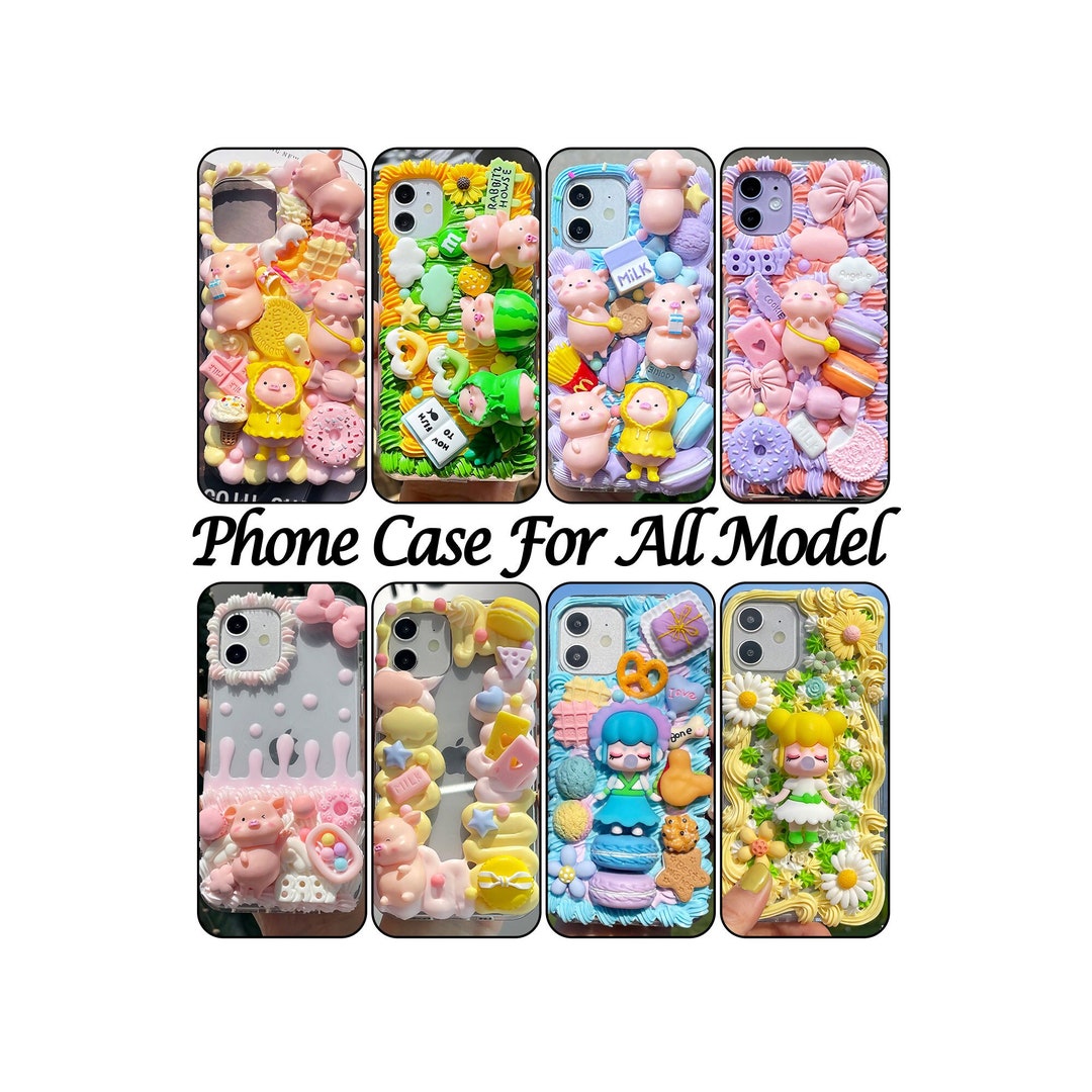 Cream Cute Pink Pig Brother Case,iphone 15 14 Pro Max 15 14 Pro,samsung ...